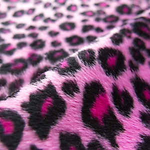 Velboa Wave Print Cheetah 60 Inch Fabric by The Yard (F.E.®)
