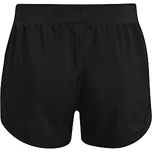 Under Armour Girls' Fly By Shorts , Black (001)/White , X-Large