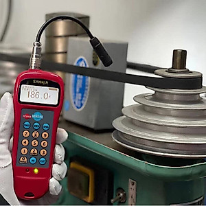 QIUSUO Precise Sonic Belt Tension Meter Sonic Belt Tensiometer Sonic Tension Meter Sonic Belt Meter for Most Belt Types with Frequency Range 10Hz-5000Hz Tension Range 0.01-99900N LCD Backlit Display