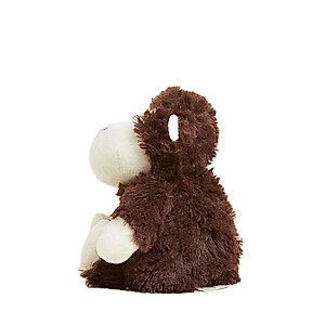 Warmies Junior Microwavable & Weighted Stuffed Animals, Monkey - Heated Stuffed Animal Plushie for Warmth & Comfort - Cute Soft Plush Toys for Adults & Children (Boys, Girls, Babies & Toddlers)