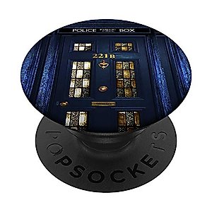 Police Public Call Box 221B PopSockets PopGrip: Swappable Grip for Phones & Tablets