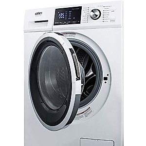 Summit SPWD2202W 24"" Washer and Dryer Combo with 2.7 cu. ft. Capacity 115 Volt Operation 16 Wash Cycles Delay Start Time Sanitary Cycle in White