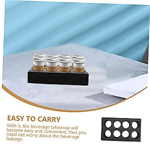 4 Pcs Milk Tea Cup Holder Cup Fixing Packing for Cup Drink Carrier Tray to Go Coffee Cup Holder 8 Cup Accesorios Auto Takeout Coffee Cup Holder Universal Bottle Rack Epe re-usable