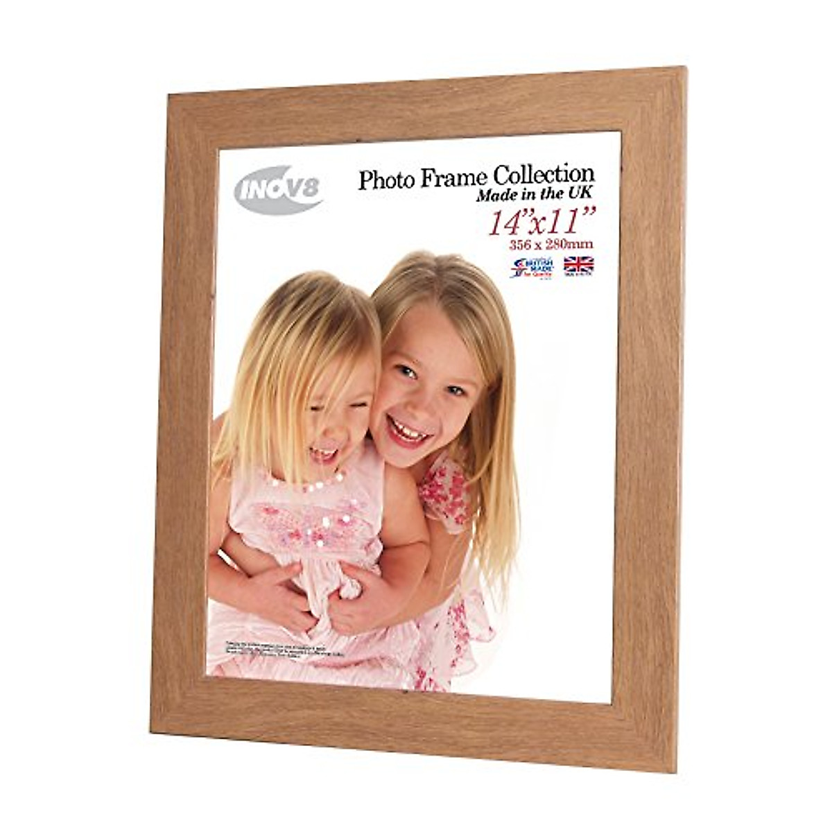 Inov8 Framing Inov8 British Made Traditional Picture/Photo Frame, Orchard Pippy Oak, 14x11 Inch (36x28cm), 20.32 x 15.24 x 3.0 cm, 2 Pack