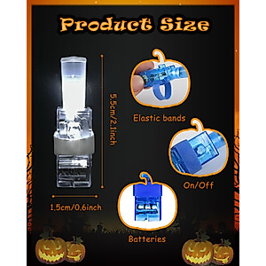 Voplintra 36Pcs Halloween Toys - Finger Lights. Ideal Halloween Party Favors for Kids. Great as Prize in Party Class and Trick or Treat Gift Bag Stuffers.