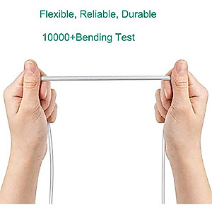 Smays 25ft Extension Cord Replacement for Wyze Cam Pan V2 V3, Yi Home Camera, Micro USB Cable 8M Long White (3-Pack)