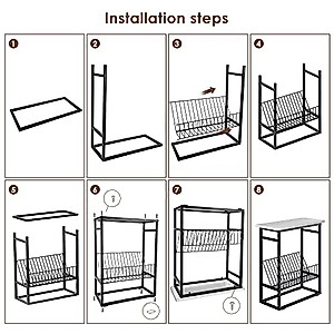 Unglehome End Table, Narrow Nightstand, Skinny Bedside Tables, Small Side Table for Small Spaces with Magazine Holder Rustic Slim Little Thin Table for Living Room, Bedroom, Sofa-Light Grey