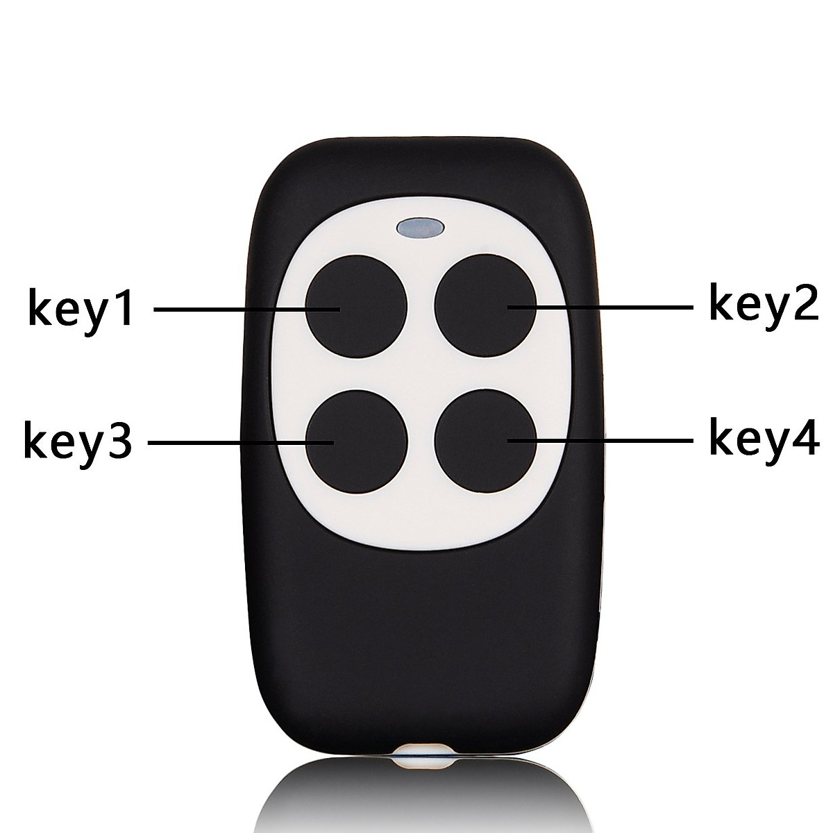 XIHADA Universal Garage Door Opener Remote Universal Gate Remote Control Homelink Key Fob Cloning Programmable Learning 4-Buttons Multi Frequency 280MHZ-868MHZ (1 PC, White 3)