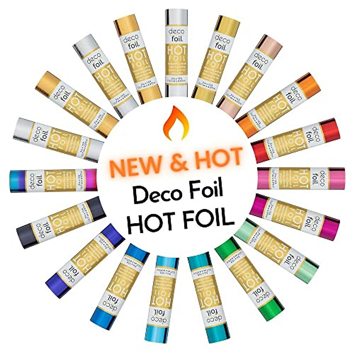 Deco Foil Hot Foils 5 in x 15 ft Roll - Ballet Slipper - Use with Hot Foil Systems, Plates and Dies