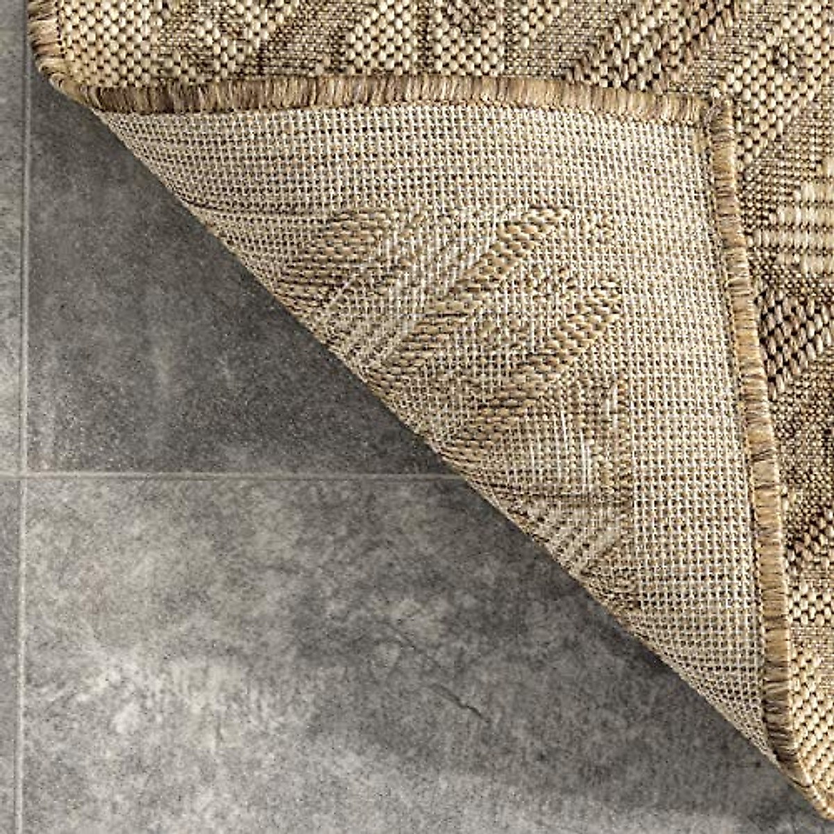 nuLOOM Landry Aztec Indoor/Outdoor Area Rug, 5' x 8', Beige