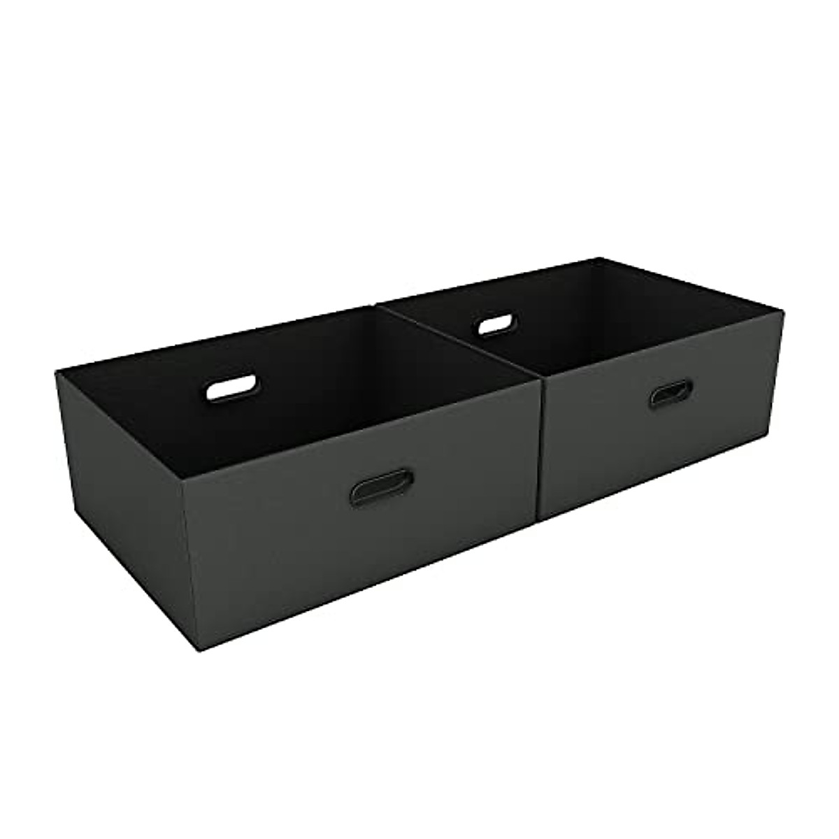 Free Standing Closet Organizer with Storage Box & Side Hook, Portable Garment Rack with 6 Heavy Duty Shelves and Hanging Rod, Black Metal Frame Hanging Closet Shelves - Rustic Brown