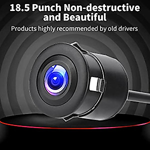 Backup Camera Rear View Parking Reverse System Camera, Zerone Wired Waterproof 170 Degree Wide Angle HD Color Backup Reverse CCTV Camera NTSC System for Car with Night Vision