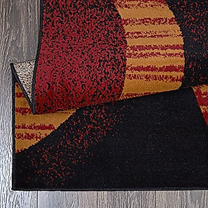 Home Dynamix Premium Indus Modern Area Rug, Black Multi, 5'2"x7'4" Rectangle