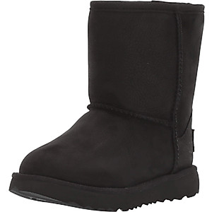 UGG Unisex-Child Classic Short Ii WpBoot, Black, 06