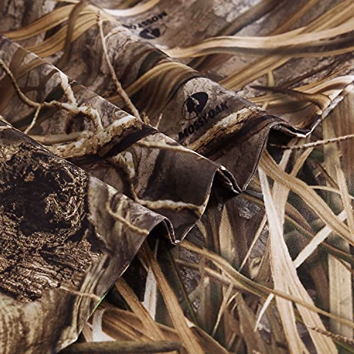 VISI-ONE Microfiber Shadow Grass Habitat King Sheet Set Lightweight Camouflage Sheet Set with Pillow Case - Soft and Cozy 4 Piece Bed Sheet Set with 13 Inch Deep Pocket - (78 x 80 Inches)