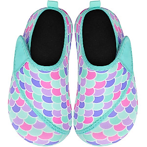 L-RUN Boys Water Shoe Girls Beach Pool Walking Sneakers for Toddlers Blue 6-7=EU22-23