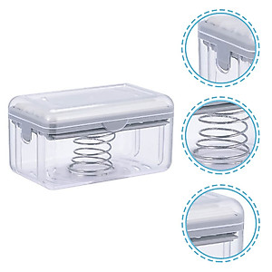 iplusmile Box Soap Box Foaming Soap Dispenser Laundry Soap Dispenser Dish Soap Dispenser Soap Bar Holder Soap Dish Kitchen Soap Dispenser Bar Soap Travel Plastic Makeup Household