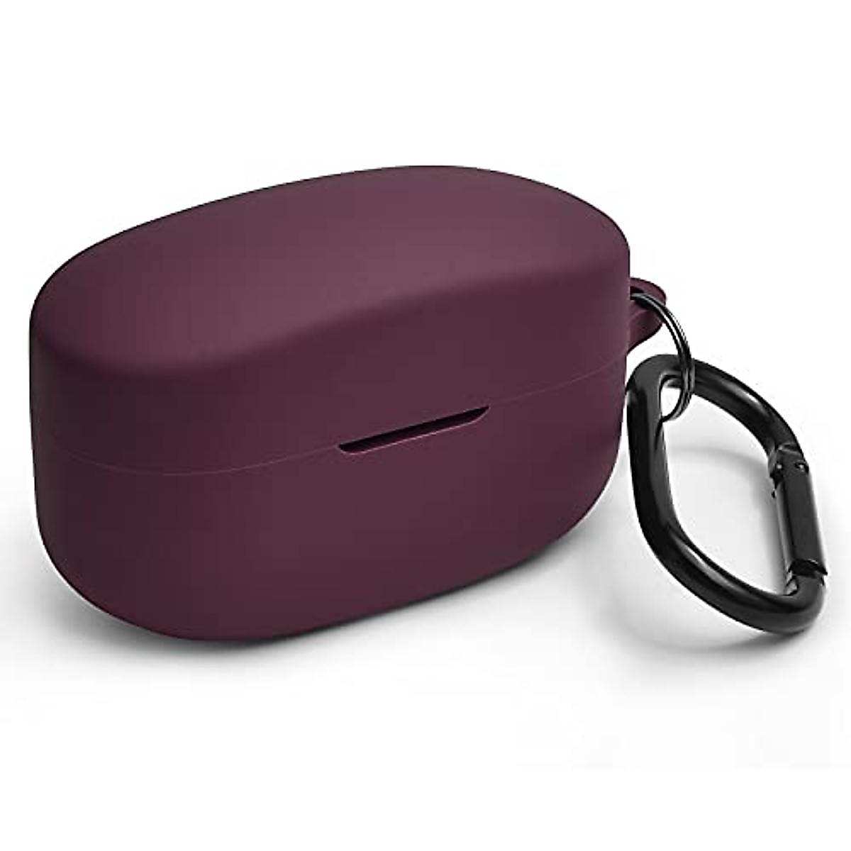 AIRSPO Case Compatible with Sony WF-1000XM4 Silicone Protective Skin Case Cover for Sony Wireless Earbuds (Burgundy)