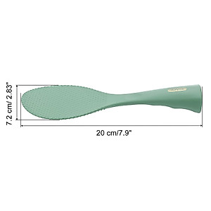 uxcell Silicone Rice Paddle, Silicone Rice Spoon Non Stick Rice Spatula Heat Resistant Rice Cooker Spoon, Blue