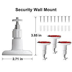 3 Pack Adhesive Wall Mount Compatible with Stick Up Cam/Indoor Cam/Battery Cam,Ceiling Mounting Kit for Plug-in HD Security Camera Mount 2 Ways Installation VHB Stick On or Screws