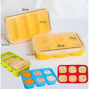1 Cup SILICONE FREEZER MOLDS with lids, SILICONE STORAGE CONTAINERS, SILICONE MOLDS for Food, Soup Sauce Meal Prep, (BPA Free)