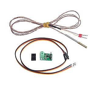 T-K500 m3 x 15mm Thermocouple Sensor AD8495 K-Type Thermocouple Amplifier High Temperature K500 Sensor for Volcano V6 HOTEND 500℃ PEI PEEK 3D Printing
