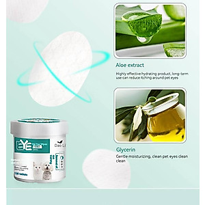 Pet Cleaning Tear & Ear Wax Wipes, 130 Sheets Each, Non-Woven Material, Gentle Eye Wipes for Cleaning Eye Boogers, for Dogs & Cats