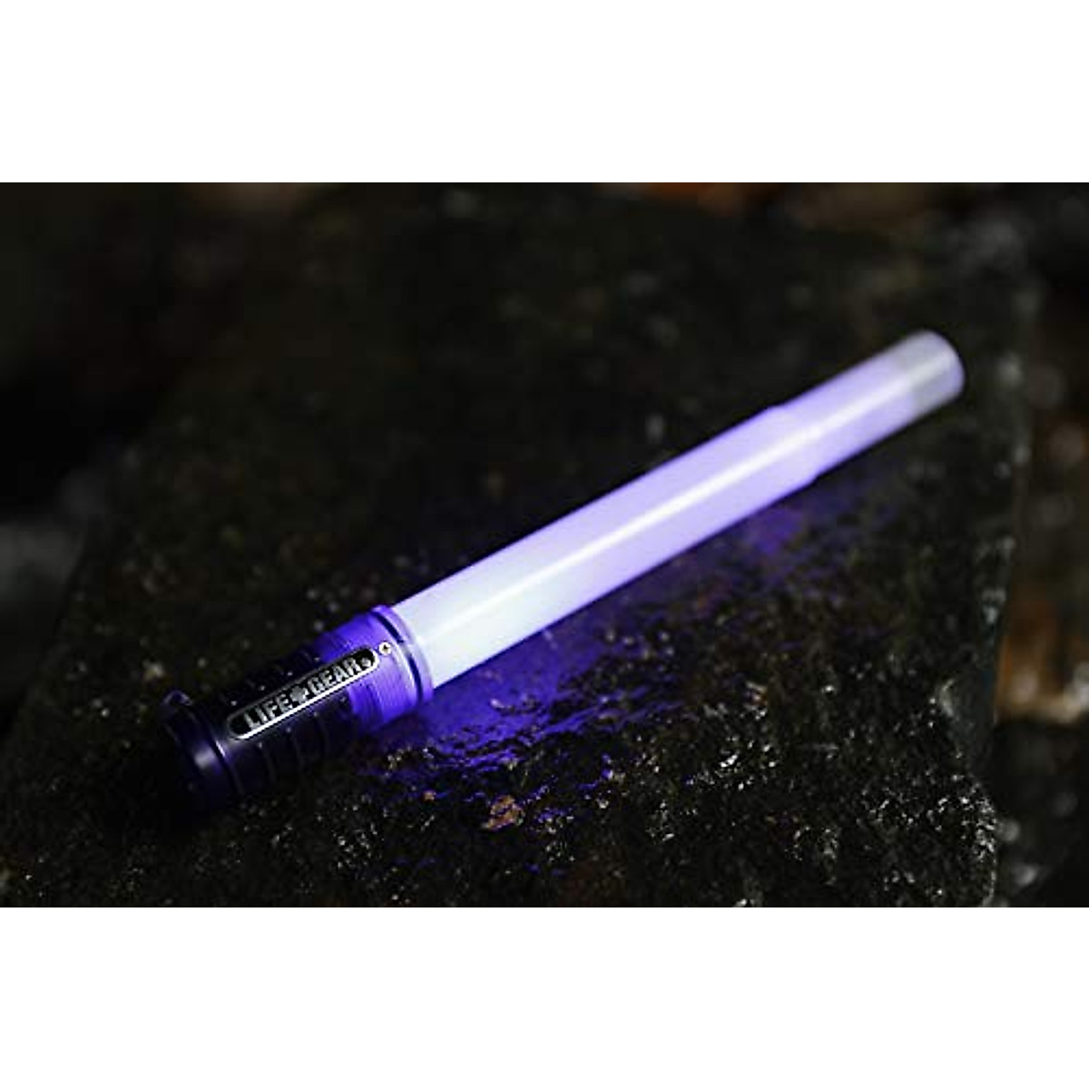 Life Gear Blue LED Glow Stick & Flashlight with Whistle & Lanyard (LG116)