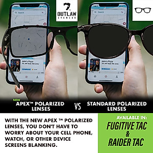 OutLaw Eyewear Polarized Tactical Sunglasses - Fugitive TAC Men Sunglasses