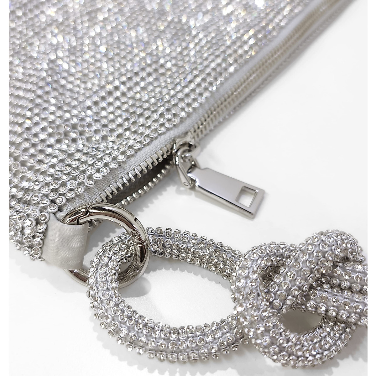 Rhinestone Hobo Bag for Women Rhinestone Purses Sparkly Evening Handbag Shiny Diamond Purse for Wedding Parties 2024