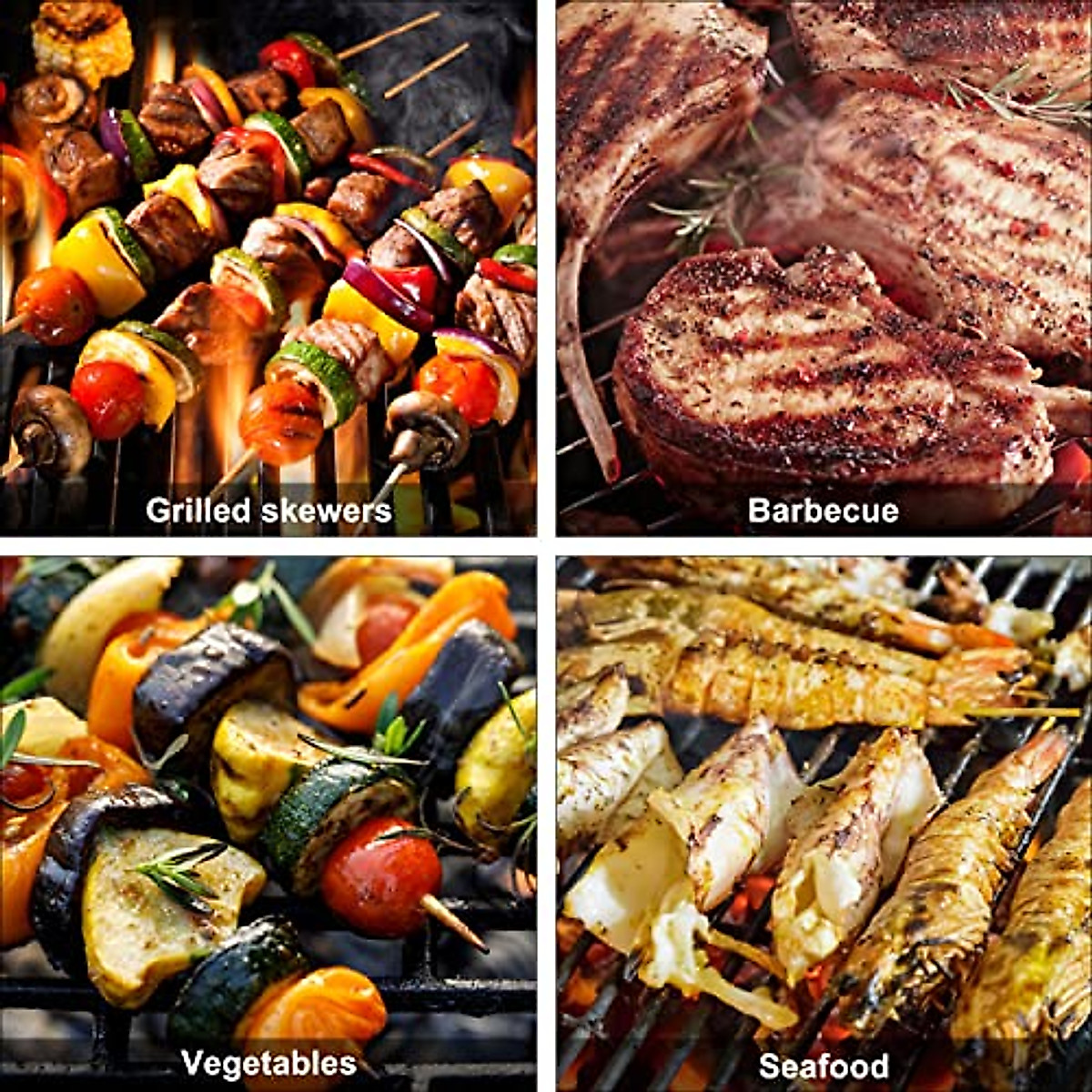 Portable Propane Gas Grill, 2-Burner Portable Gas Grill Small Tabletop Gas Grill, 24000BTU BBQ Outdoor Griddle Gas Grill with Removable Side Tables, Thermometer, Regulator, Gas Hose, Red