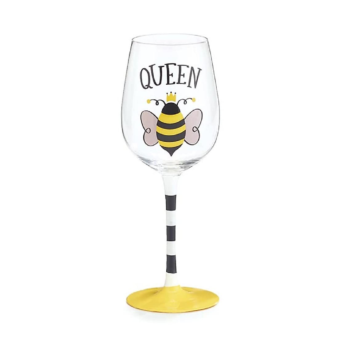 burton+BURTON 9743738 Stemmed Wine Glass Queen Bee
