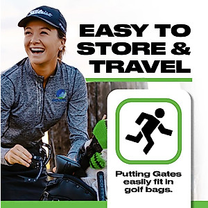 Master Your Golf Skills: Back 2 Basics - Pair of Putting Gate Stands - Ideal Companion for Putting Gates, Pro Path Mirror, and Mat - Elevate Alignment & Control Golf Training Gear
