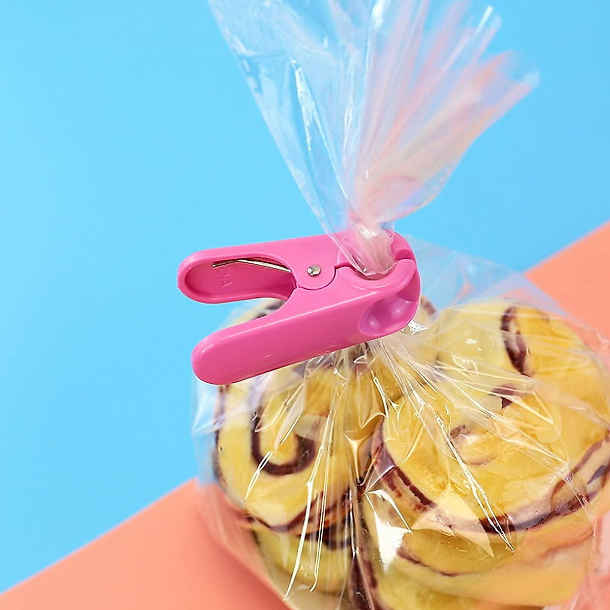 12 Pack Large Chip Bag Clips Set, Wmiwulien Assorted Sizes Food Bag Clips, Chip Clips, Plastic Heavy Seal Grip