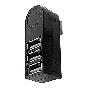 Lysee HDMI Cables - Portable 270 Degree Rotatable High Speed 3 Ports USB HUB 2.0 USB Splitter Adapter for Notebook Tablet Computer PC Peripherals - (Length: as pic)
