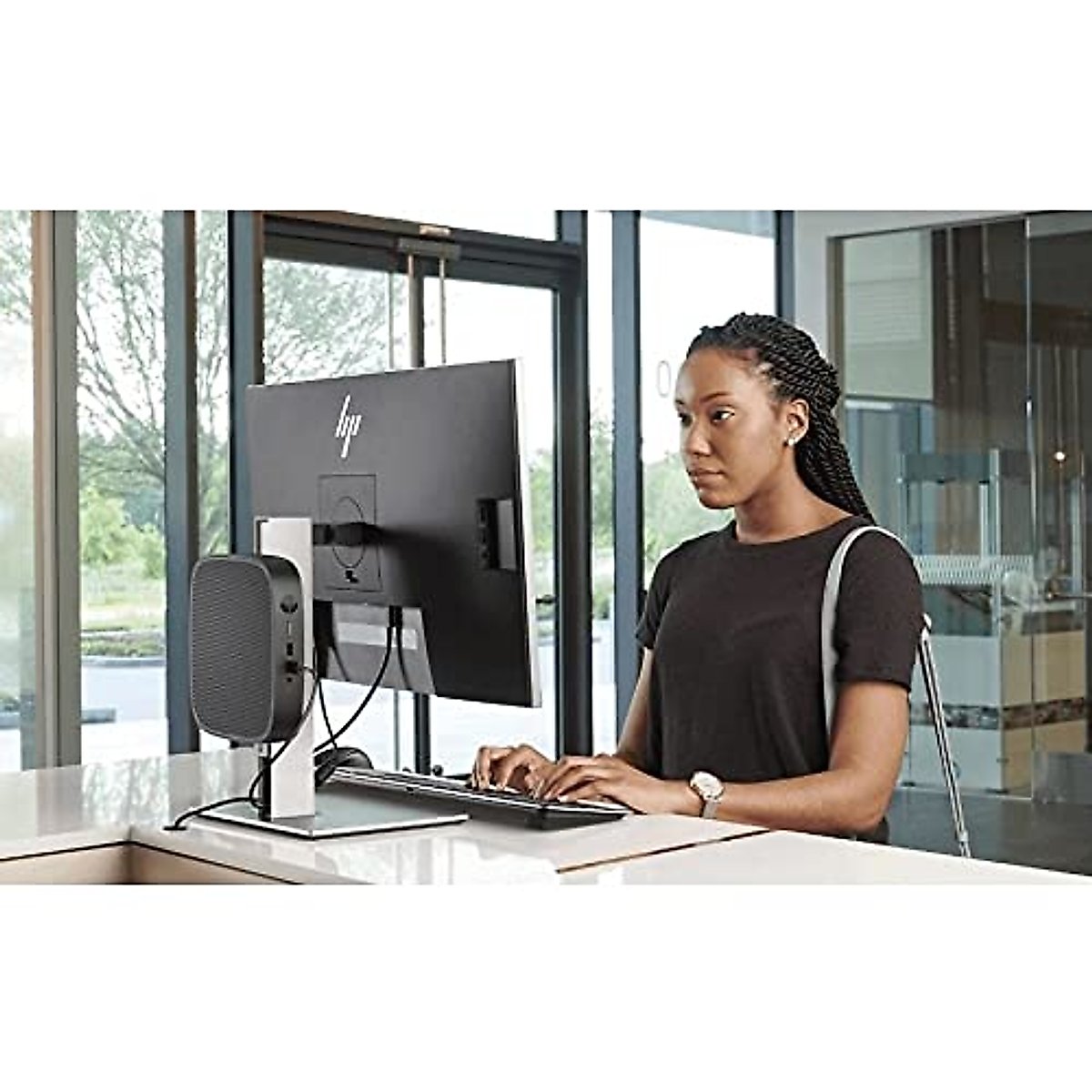 HP t540 Thin ClientAMD Ryzen R1305G Dual-core (2 Core) 1.50 GHz - TAA Compliant - 8 GB RAM DDR4 SDRAM - 128 GB Flash - AMD Radeon Vega 3 Graphics - Gigabit Ethernet - Windows 10 IoT Enterprise - Displ