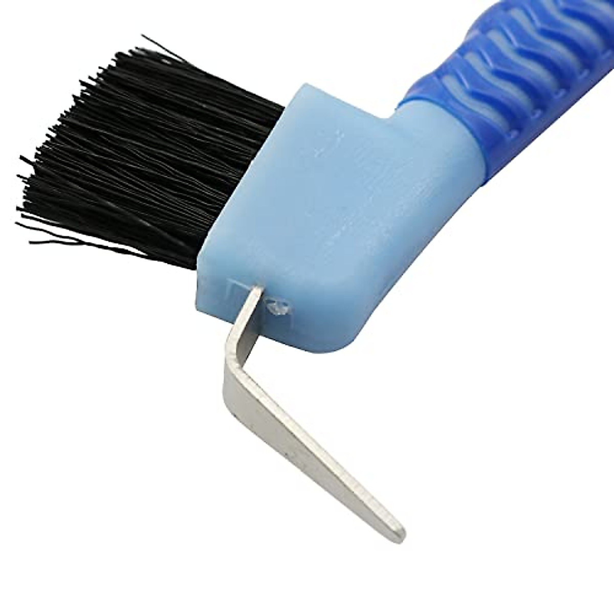 ZYAMY Horse Hoof Pick Brush with Soft Touch Rubber Handle Random Color for Goat, Donkey and Horse