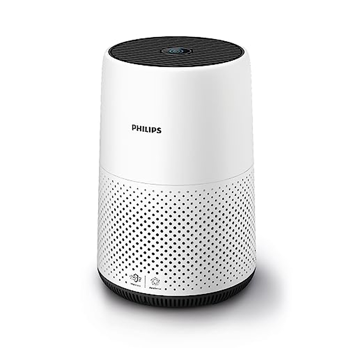 PHILIPS Air Purifier 800 Series, Purifies Rooms up to 698 sq ft (in 1h), 93 CMF Clean Air Rate (CADR), HEPA Filter, AHAM and Energy Star Certified, 99.99% allergen removal, AC0820/40, White