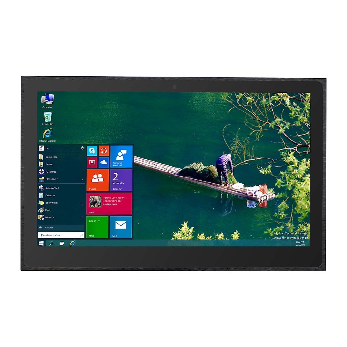 YILETEC YL-156MC4K 15.6" UHD 3840X2160 Metal Frame Capacitive Touchscreen IPS Built in Speakers USB Type-C HDMI 2.0,HDMI 1.4X1 DP1.2AX1,VGAX1,USB 2.0X3