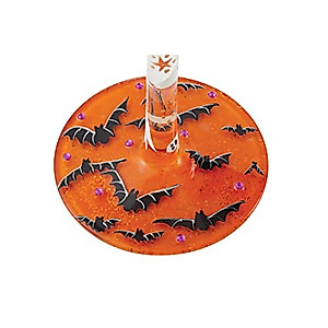 Enesco Designs by Lolita Halloween Witch Way Hand-Painted Artisan Wine Glass, 15 Ounce, Multicolor
