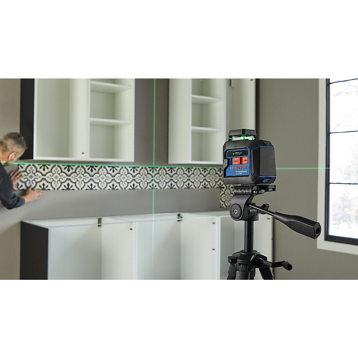 Bosch GLL50-40G Green-Beam Self-Leveling 360° Cross-Line Laser