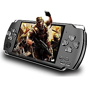 Handheld Game Console, Built-in 1200 Games 4.3’’ HD Screen Retro Gaming System, Support TV Output, Portable Rechargeable Game Console with Dual Joystick, Best Gift for Kids and Adult