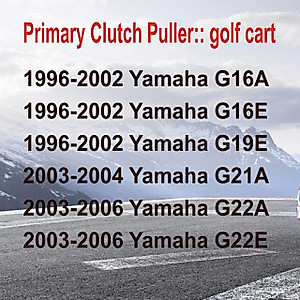 DPHXF Primary Drive Clutch Puller Remover Tool Compatible with Yamaha G1A,G1E,G11A,G14A,G14E,G16E,G21A,G22A and More Replaces 90890-01876-00