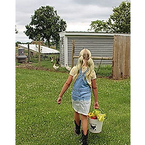 Chicken Scraps Bucket to collect your leftover food to feed your hens, roosters, feathered ladies, chicken friends chicks, free-ranged chickens, roos, or whatever you call your chickens (Chicken)