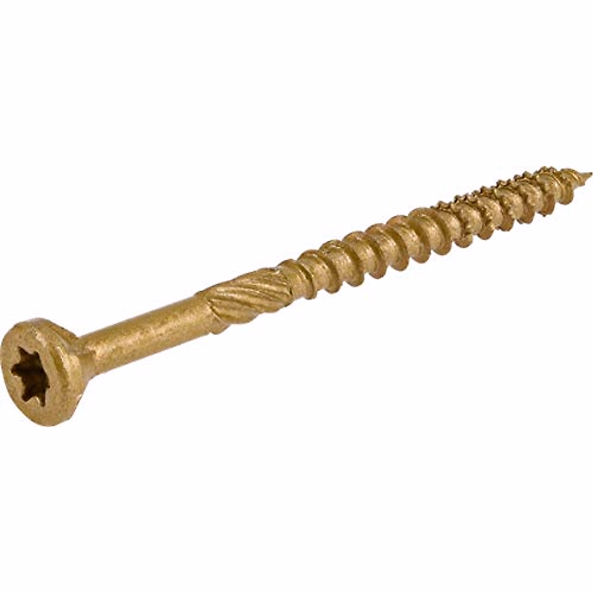 Power Pro 48610 Wood Screws, #9 x 2-1/2", Premium Outdoor Deck Screws, Rust Resistant, Epoxy Coated Bronze, 5lb Tub, 501 pcs