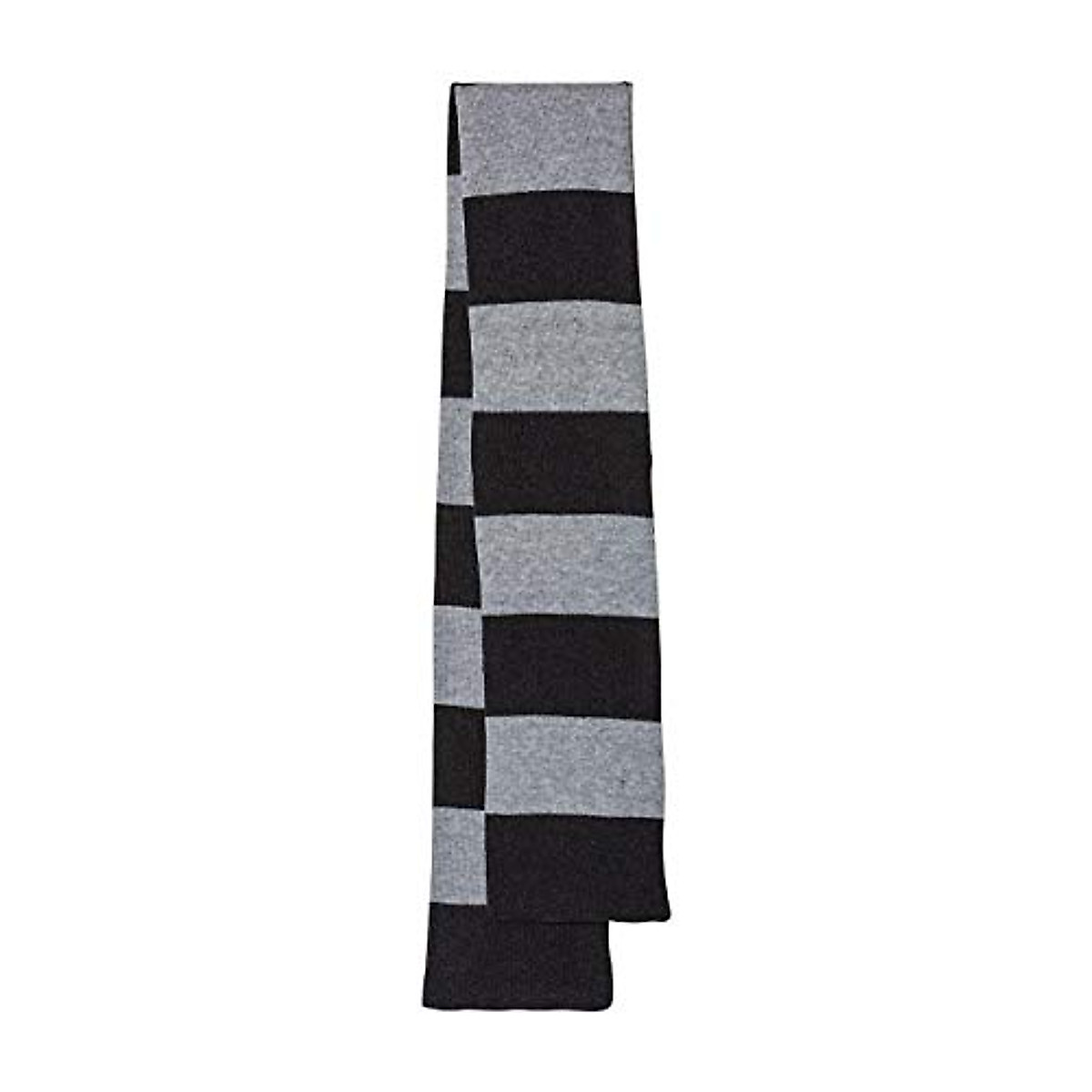 Sportsman Rugby-Striped Knit Scarf One Size Heather Black/Heather Grey