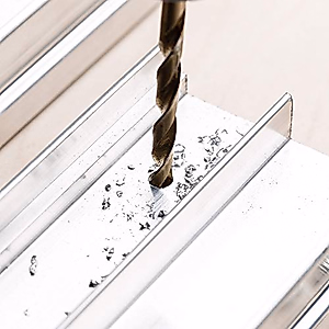 uxcell 6.35mm Solid Carbide Drill Bits Straight Shank for Stainless Steel Alloy Hard Steel, Hardened to 50 HRC