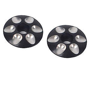 DYNWAVE 1 Pair Universal Stem Headset Covers Mountain Road Bike Fixed Gear 1/8 inch (28.6mm) - Light Weight and Durability, Black