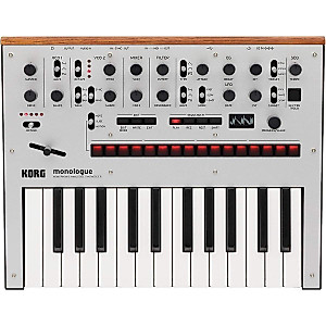 Korg Monologue Monophonic Analog Synthesizer with Presets-Silver (MONOLOGUESV) (Renewed)