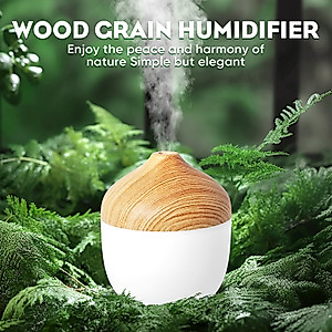 Small Humidifiers For Bedroom - 400ML Mini Desk Personal Humidifier, Portable Cool Mist Humidifiers For Room Baby Travel Plant Office Home, Super Quiet, Easy Clean, C